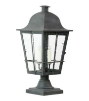 EX-105 Hand Forged Iron Two Light Exterior Post Light - Hacienda Lights ...